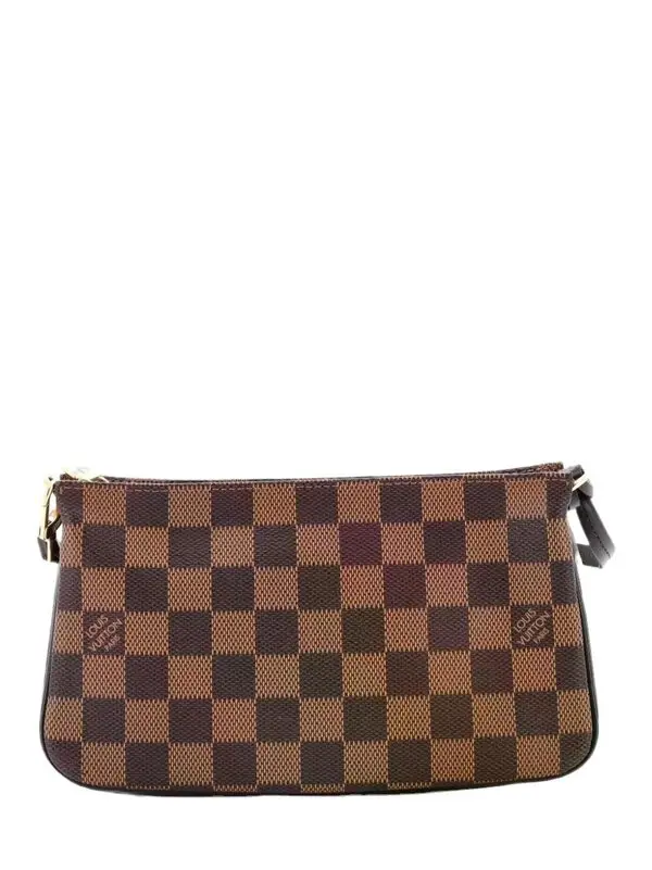 LOUIS VUITTON Damier Azur Pochette Accessories Clutch Bag - Brown