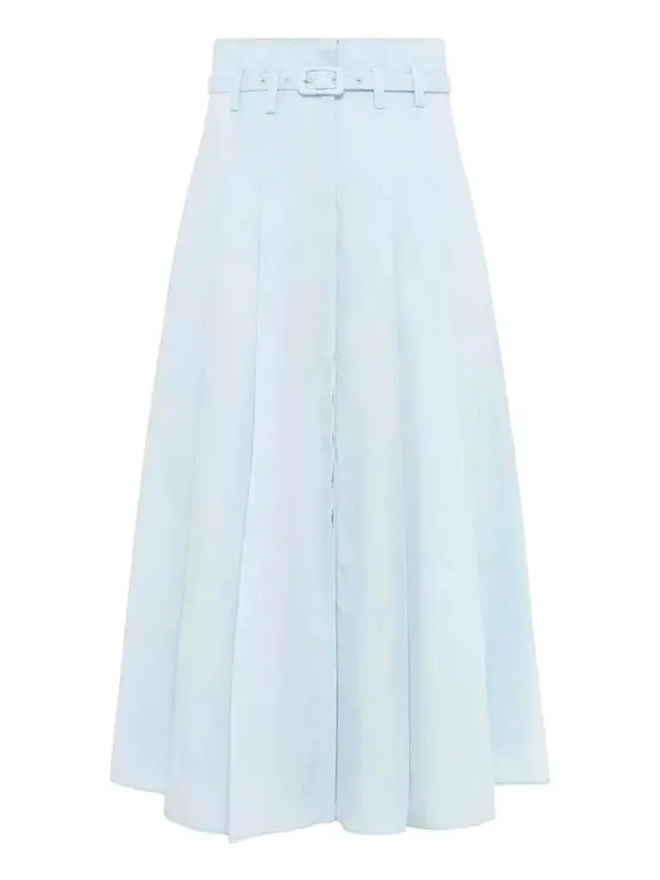 Gabriela Hearst Dugald Belted Maxi Skirt - Blue