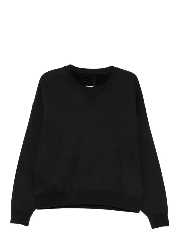 Visvim Jumbo Sweatshirt With Embroidered Logo - Black