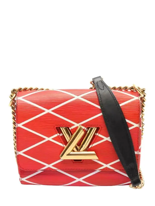 LOUIS VUITTON Epi Malletage Twist Crossbody Bag - Red