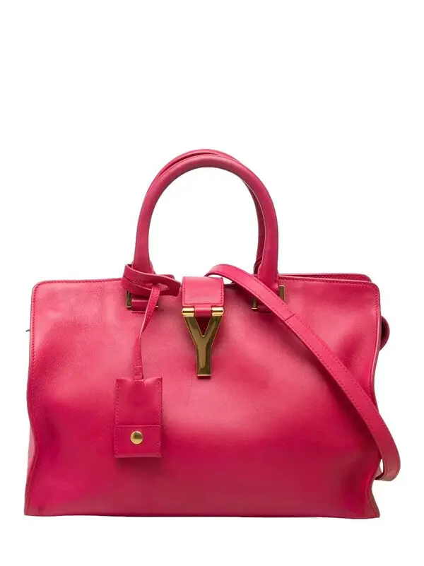 Saint Laurent Small Calfskin Satchel - Pink