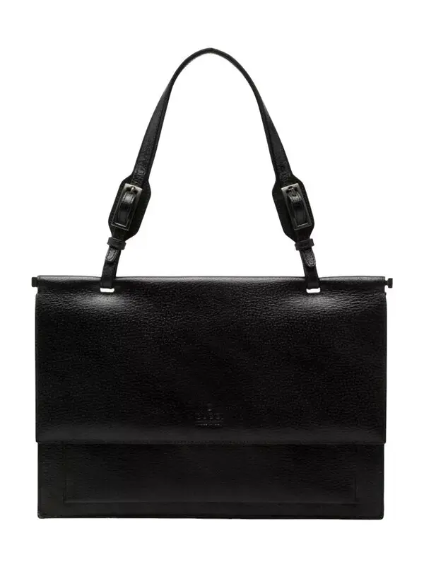 Gucci Grained Calfskin Top Handle Bag - Black