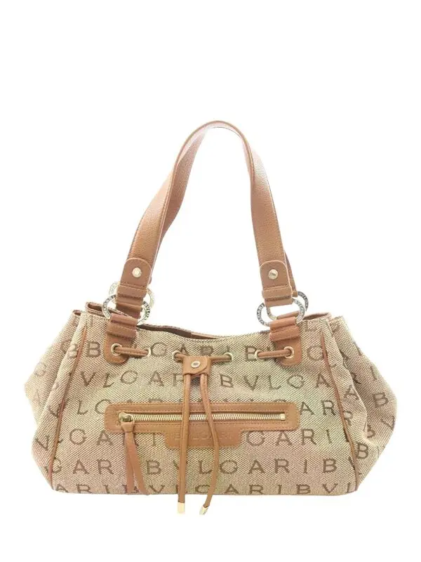 BVLGARI Logomania Canvas Tote Bag - Neutrals