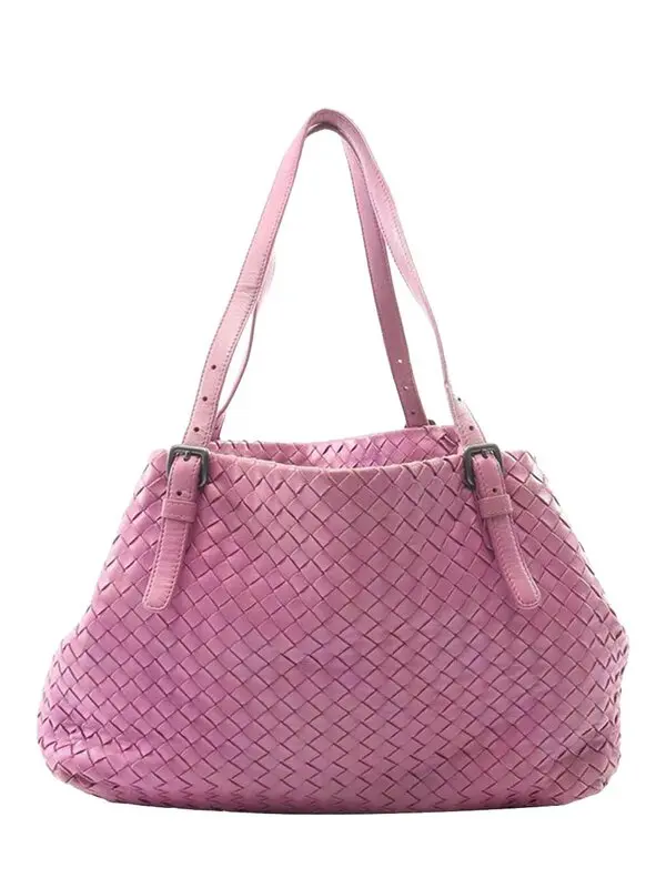 Bottega Veneta Medium Nappa Intrecciato Cesta Tote Bag - Pink