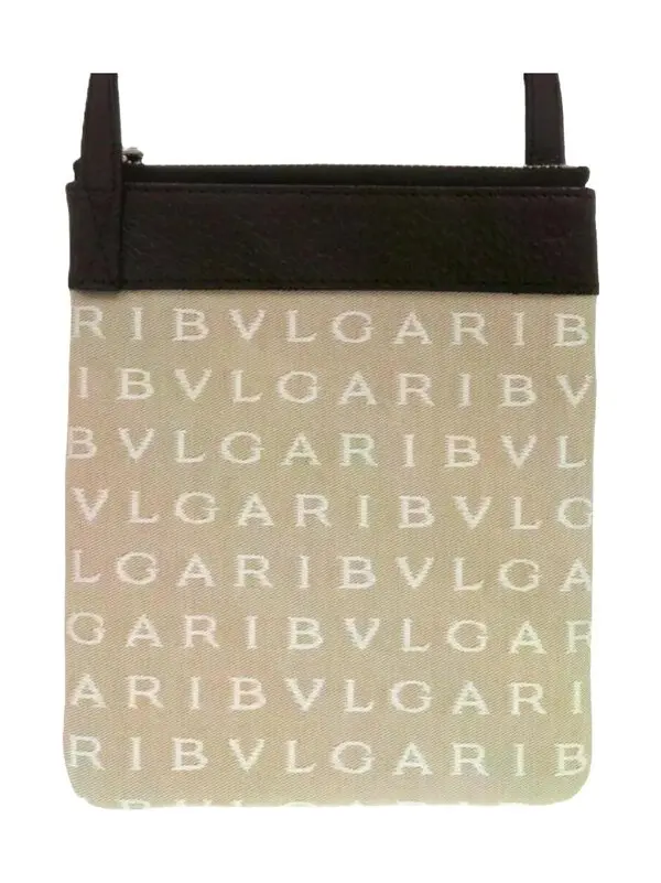 BVLGARI Logomania Canvas Crossbody Bag - Neutrals