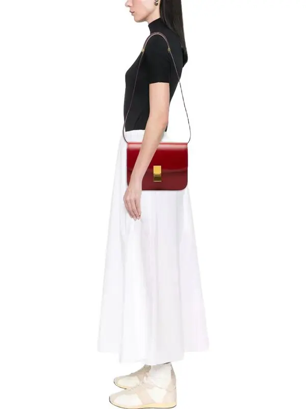 Celine Medium Calfskin Classic Box Crossbody Bag - Red