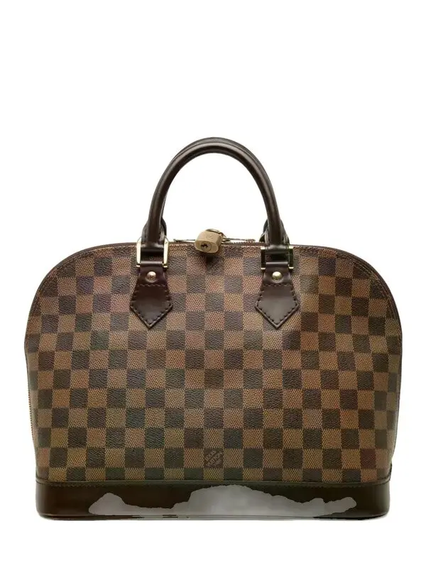 LOUIS VUITTON Damier Ebene Alma Pm Handbag - Brown