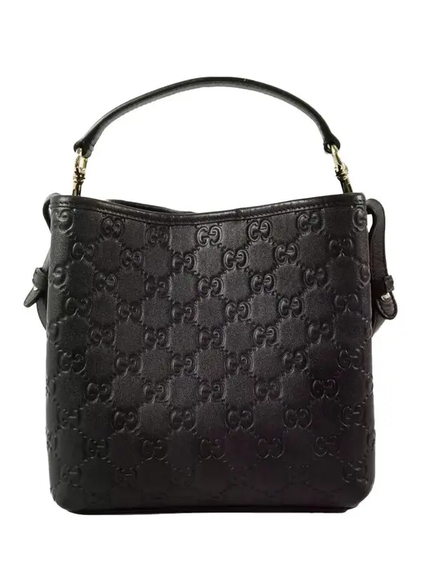 Gucci Gg Emblem Bucket Bag - Black