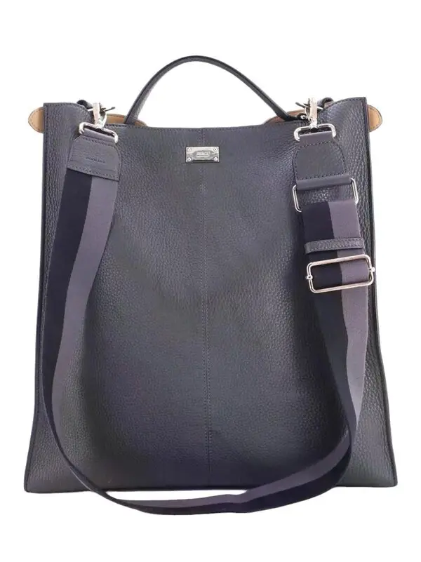Fendi Peekaboo X-lite Fit Leather Satchel - Grey