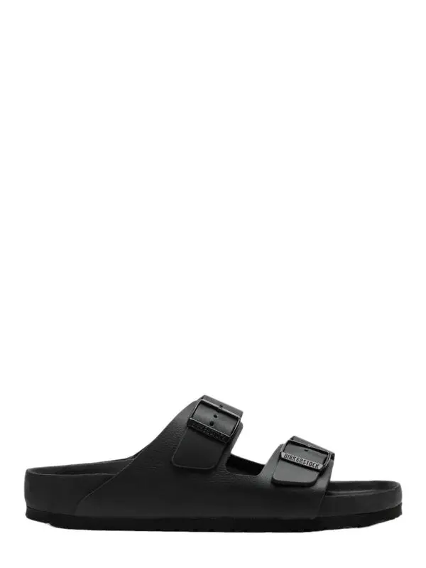 BIRKENSTOCK Arizona Double Strap Leather Sandals - Black