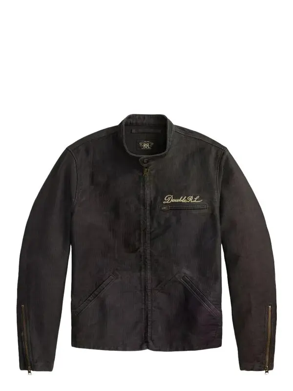 Ralph Lauren Number Appliqué Cotton Jacket - Black