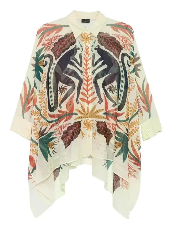 Etro Graphic Print Shirt - Neutrals