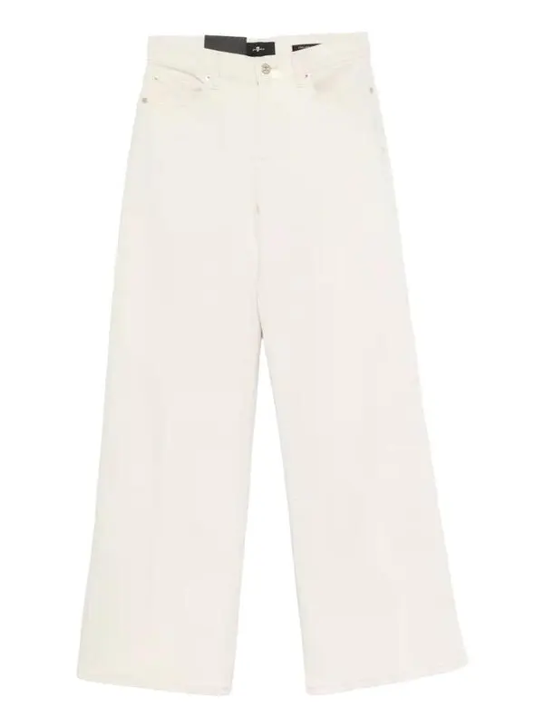 7 For All Mankind Lotta Button-fastening Jeans - Neutrals