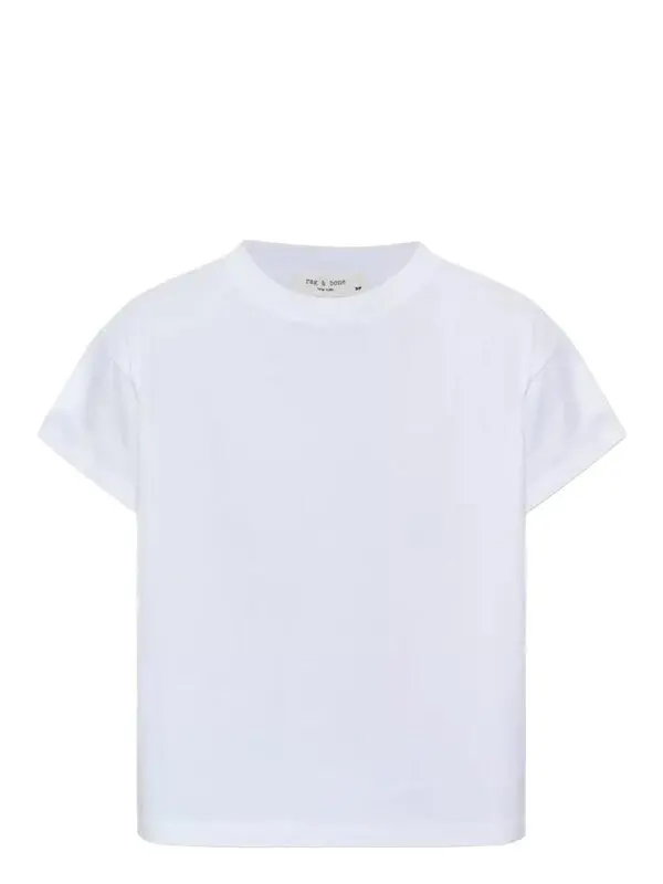 Rag & Bone Striped Long Sleeve Polo Shirt - White