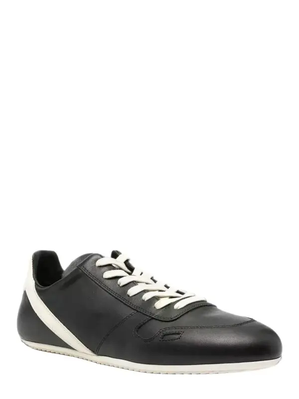 Rick Owens Lace-up Leather Sneakers - Black