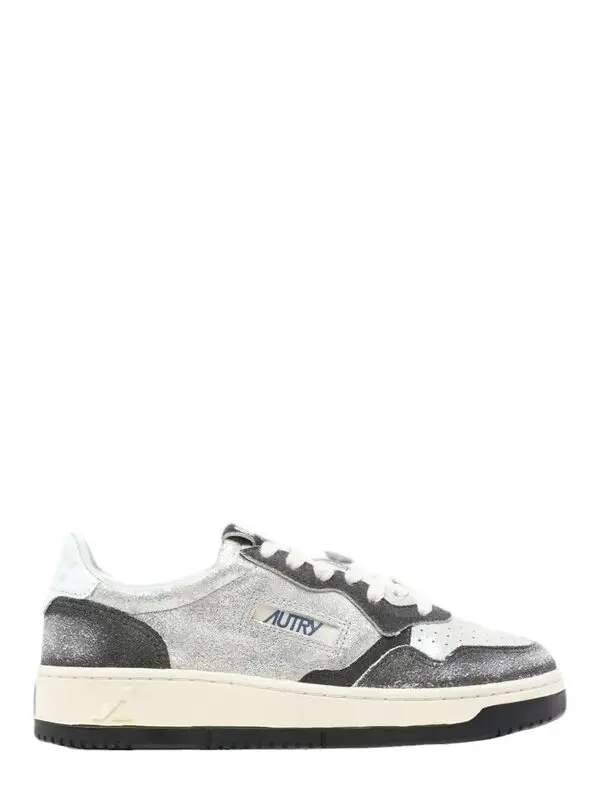AUTRY Medalist Metallic Sneakers - Silver