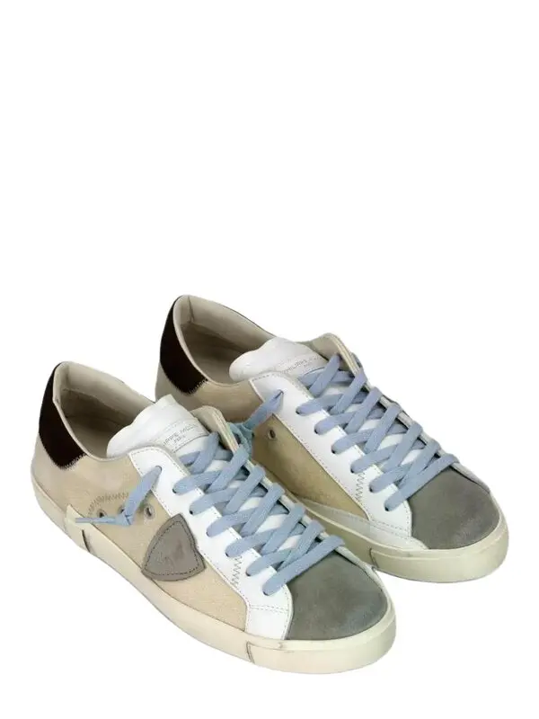 Philippe Model Prsx Paneled Sneakers - Neutrals