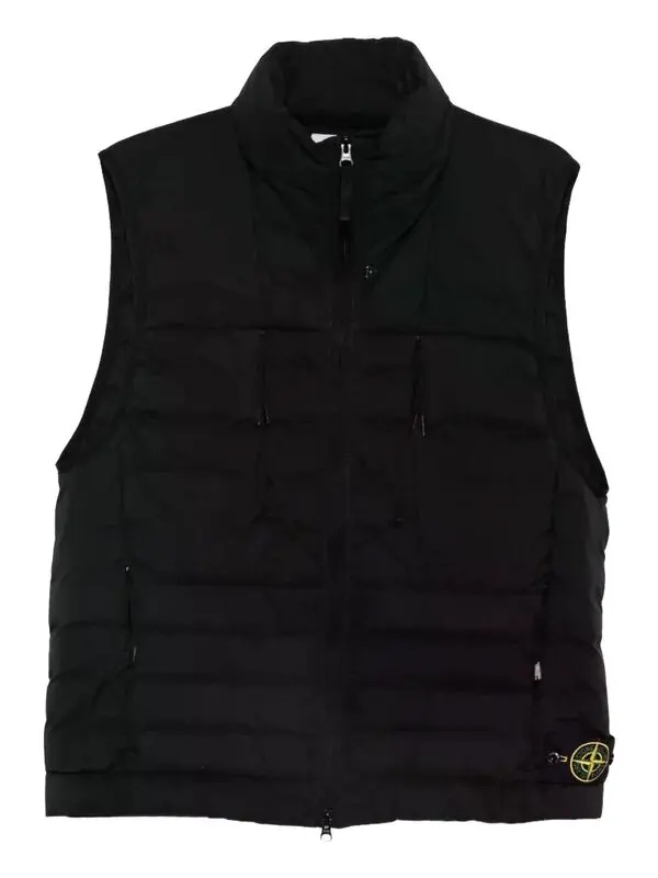 Stone Island Quilted Gilet - Black