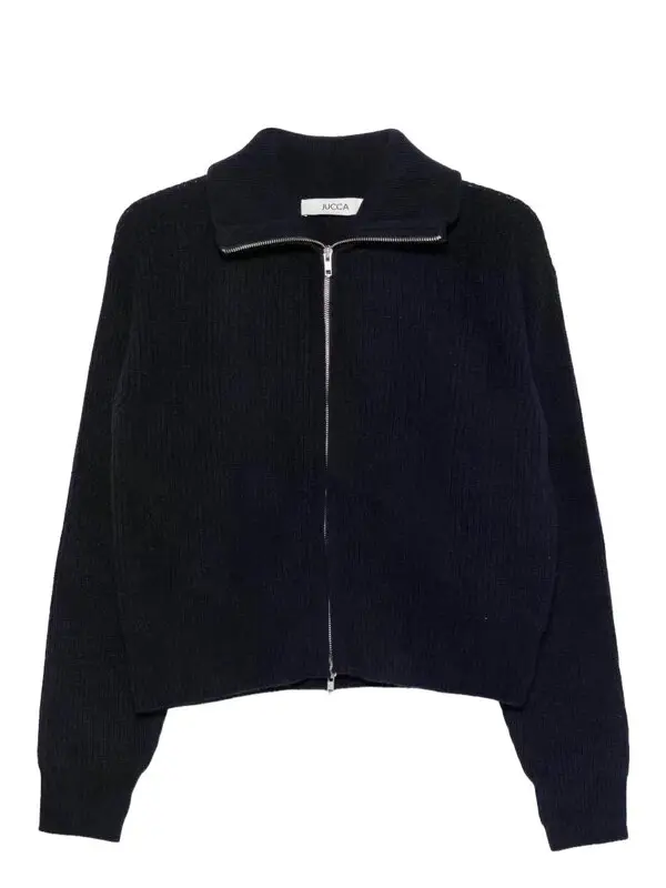 JUCCA Zip-up Cardigan - Blue