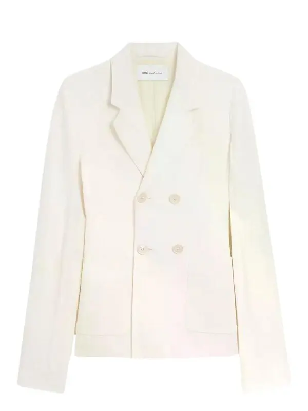 AMI Paris Double-breasted Peak-lapel Blazer - Neutrals