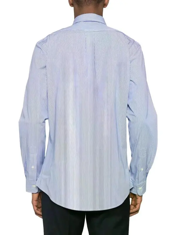 Polo Ralph Lauren Polo Pony-embroidered Striped Shirt - Blue