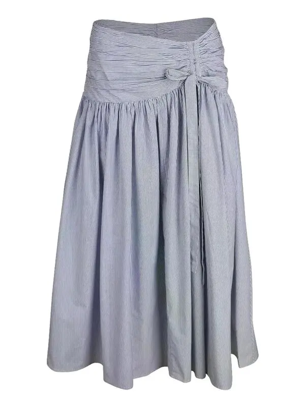 CHRISTY LYNN Maeve Ruched Midi Skirt - Blue