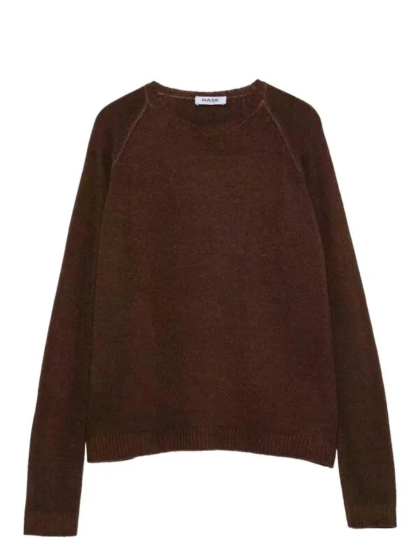 BASE Round Neck Sweater - Brown