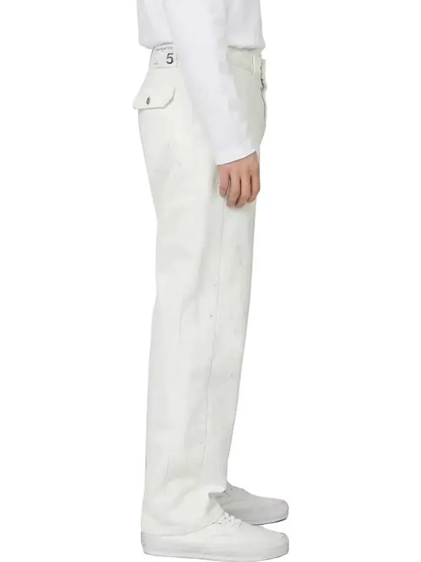 DEPARTMENT 5 Paint-splatter Chino Trousers - Neutrals