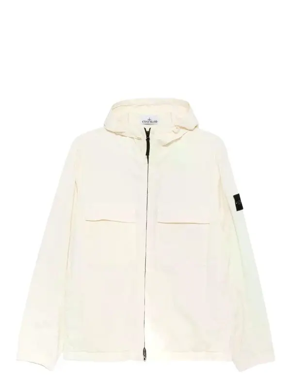 Stone Island Zip-up Hooded Jacket - Neutrals