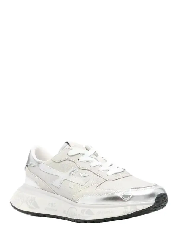 Premiata Panelled Lace-up Sneakers - Grey