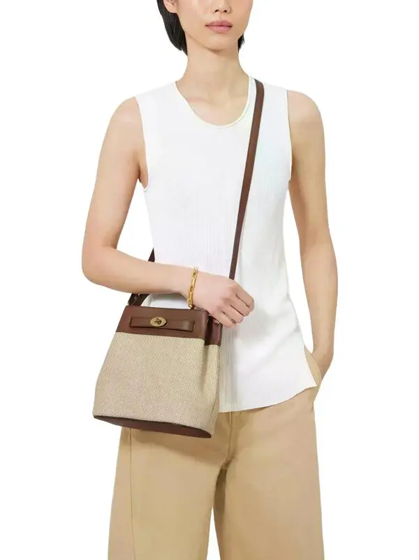 Mulberry Islington Raffia Bucket Bag - Neutrals