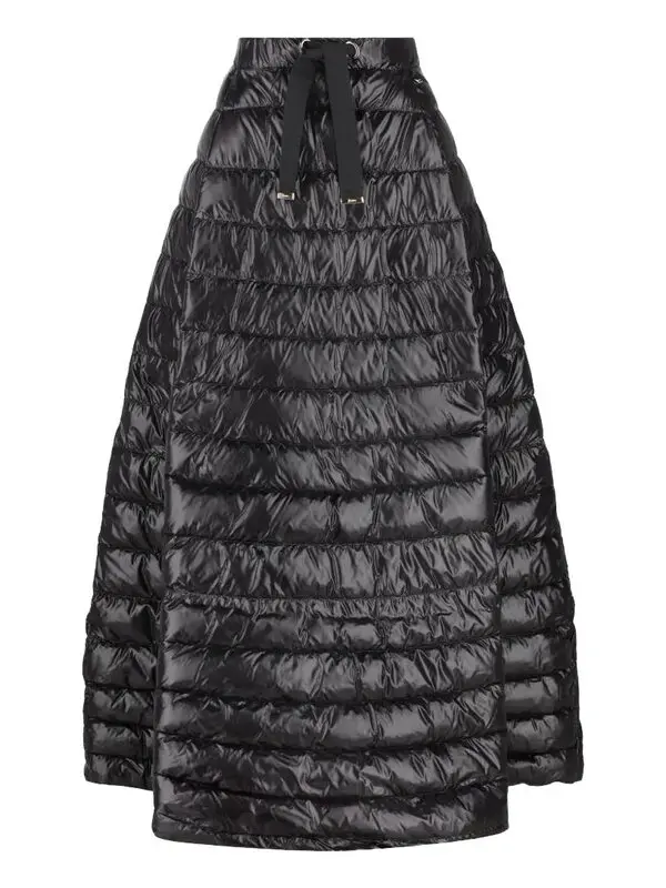 Herno Quilted Maxi Skirt - Black