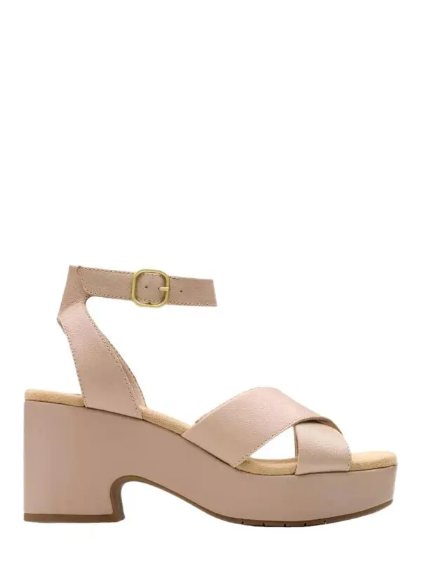 Clarks Nerisa Pearl Crossover Platform Sandals - Neutrals