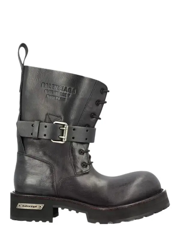 Balenciaga Venom Lace-up Boots - Black