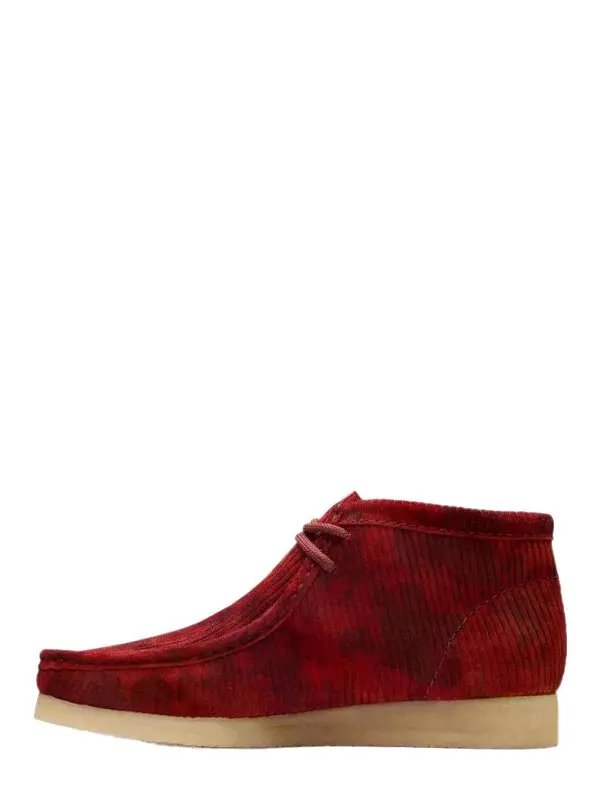 Clarks Wallabee Corduroy Boots - Red