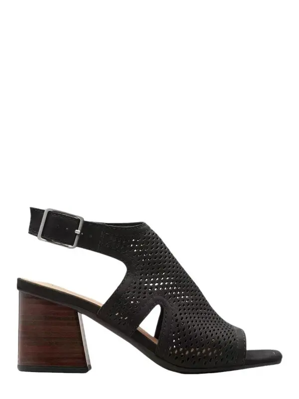 Clarks Siara65 Flow Heeled Sandals - Black