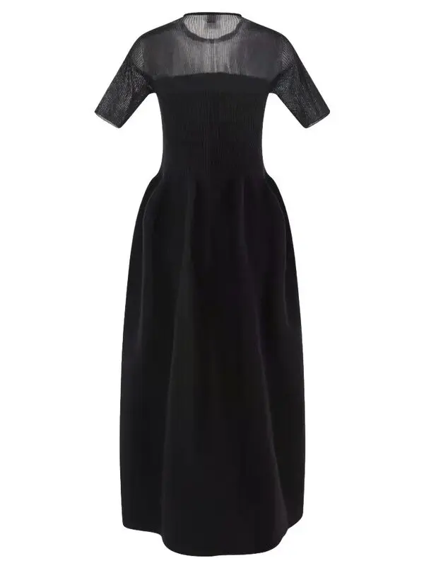 CFCL Short-sleeve Midi Dress - Black