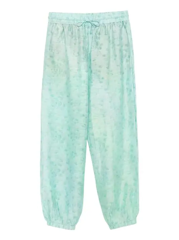 Christopher Esber Light Leak Jacquard Trousers - Green