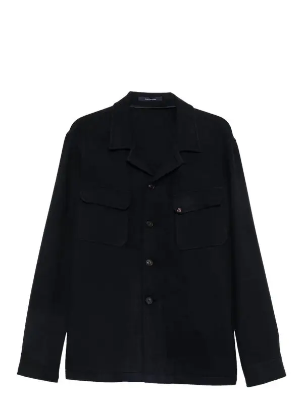 Tagliatore Flap-pocket Shirt Jacket - Blue