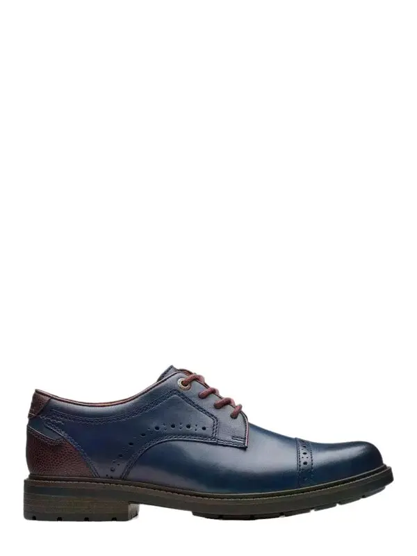 Clarks Un Shire Vibe Derby Shoes - Blue