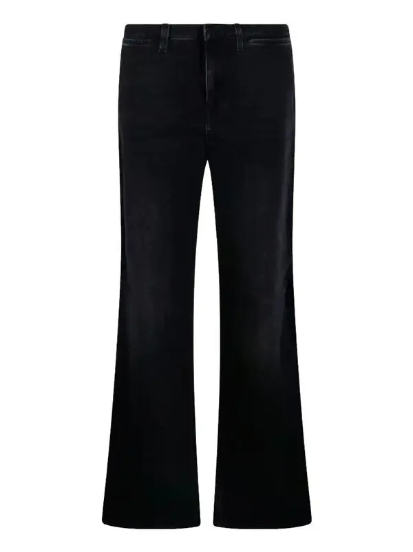 Gucci Web-stripe Flared Jeans - Black