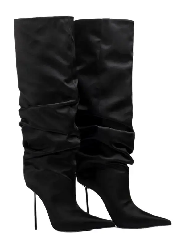 LE SILLA Amelia Pointed-toe Boots - Black