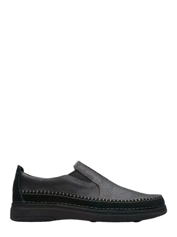 Clarks Nature 5 Walk Leather Slip-on Sneakers - Black