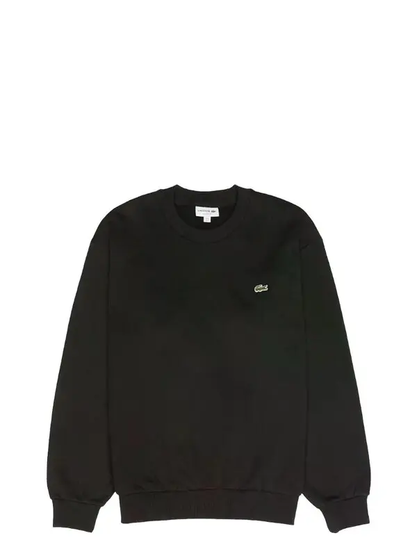 Lacoste Logo Patch Sweatshirt - Black