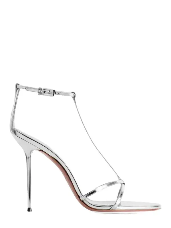 Paris Texas Lidia T-strap Sandals - Silver