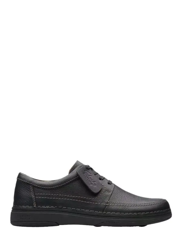 Clarks Nature 5 Lo Leather Derby Shoes - Black