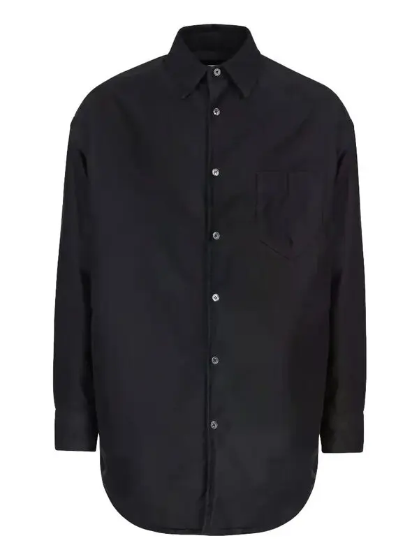 MAISON MARGIELA Long-sleeve Cotton Shirt - Black