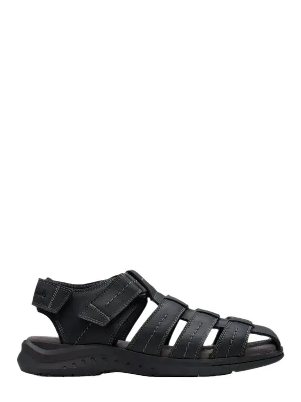 Clarks Walkford Touch-strap Sandals - Black