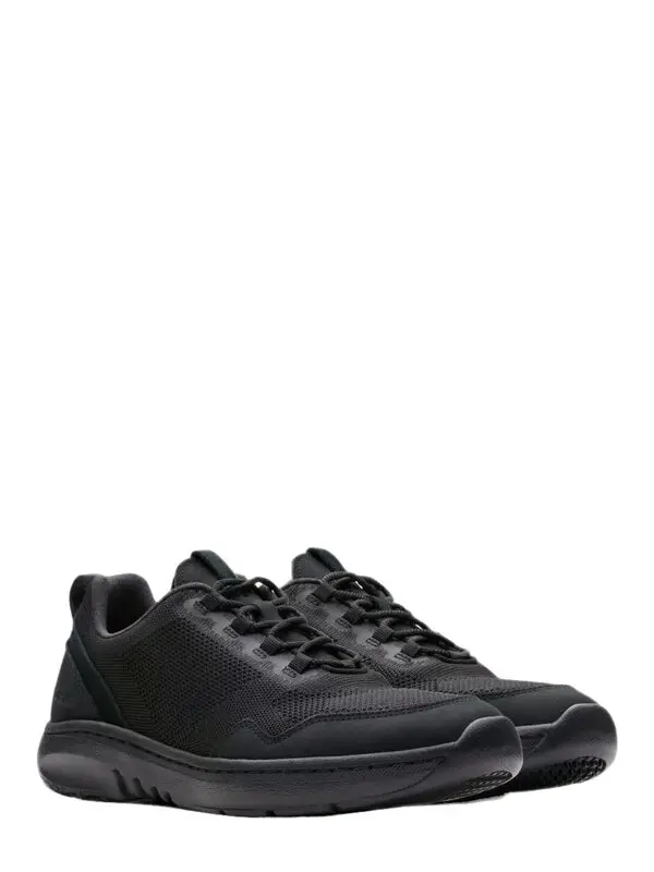 Clarks Knit Lace-up Sneakers - Black