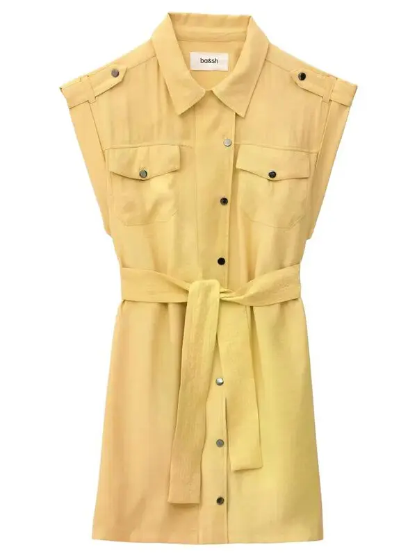 Ba&sh Diala Mini Dress - Yellow